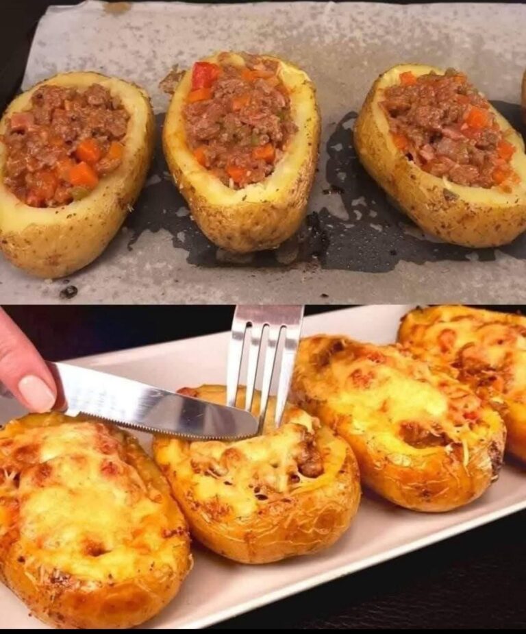 Best Stuffed Baked Potatoes Recipe with Ground Beef and Cheese – Food ...