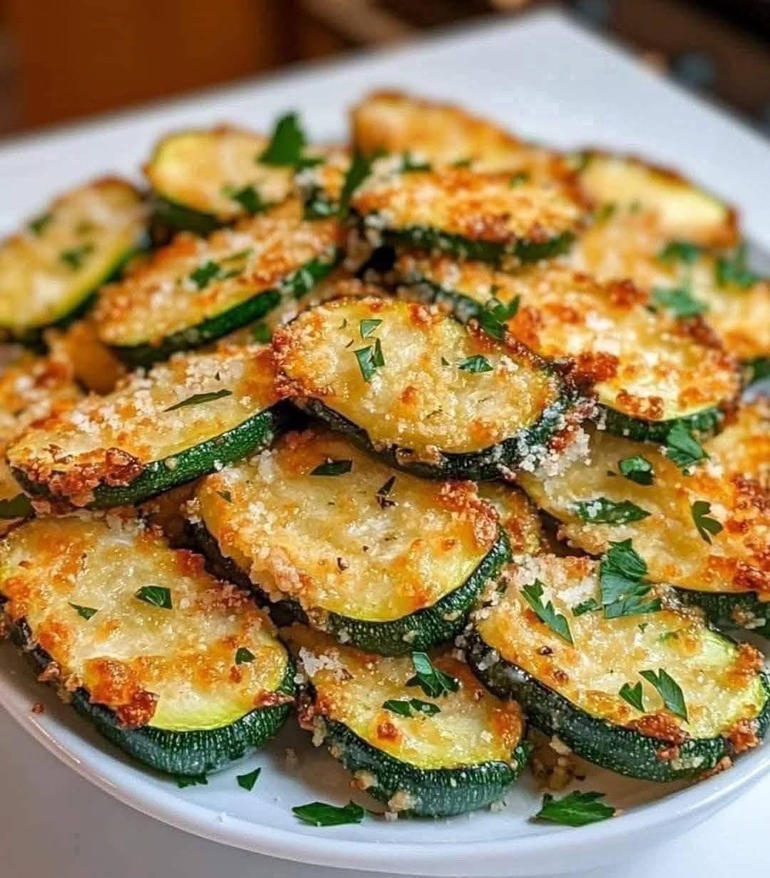 PARMESAN BAKED ZUCCHINI CHIPS – Food Lovers