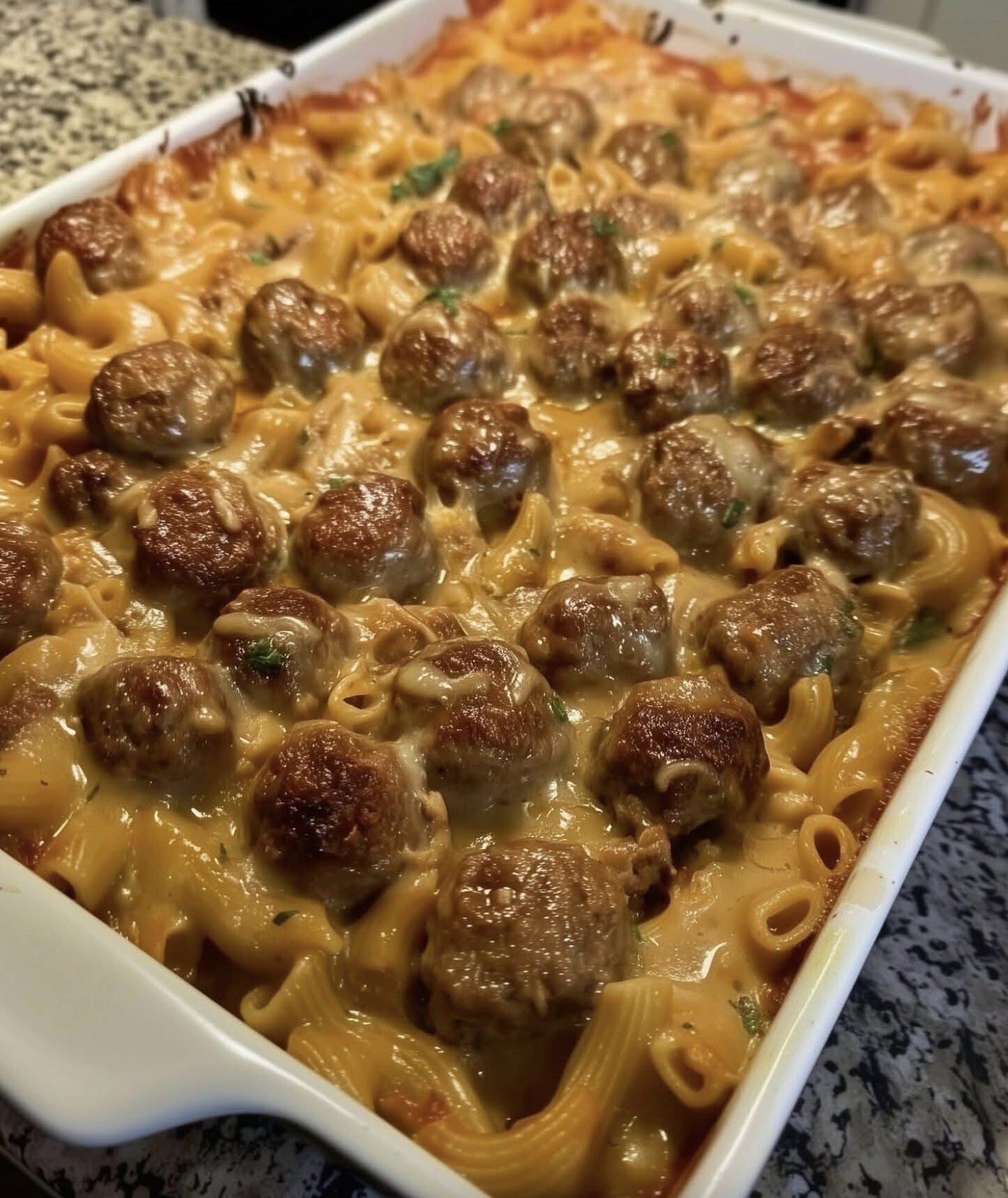 Swedish Meatball Pasta Bake – Food Lovers